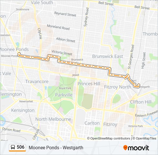506 Route: Schedules, Stops & Maps - Westgarth (Updated)