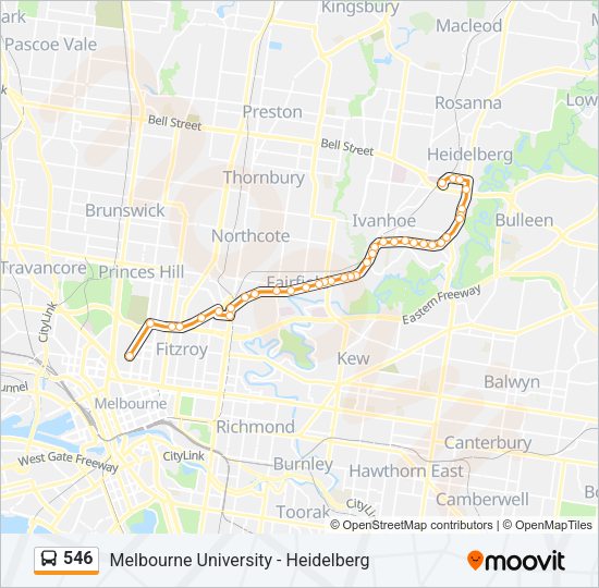 546 Route: Schedules, Stops & Maps - Heidelberg (Updated)