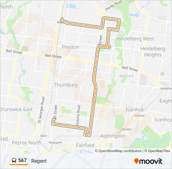 567 Route: Schedules, Stops & Maps - Regent (Updated)