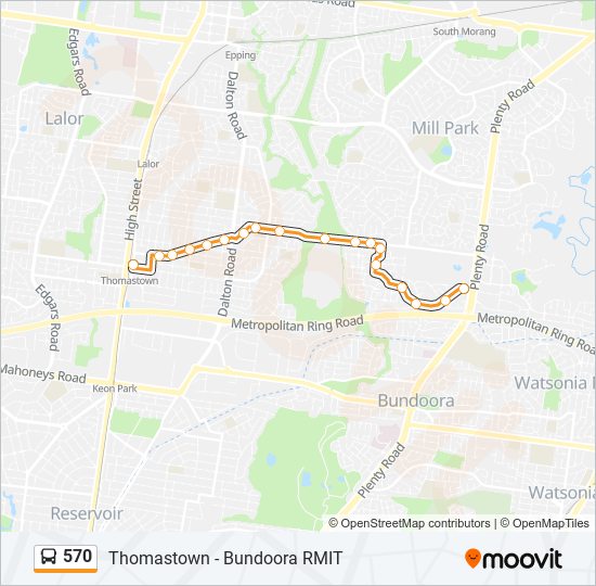 570 Route: Schedules, Stops & Maps - Thomastown (Updated)