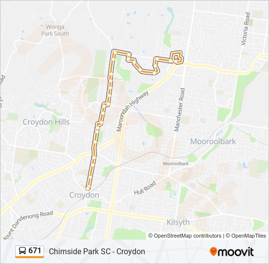 671 Route: Schedules, Stops & Maps - Croydon (Updated)