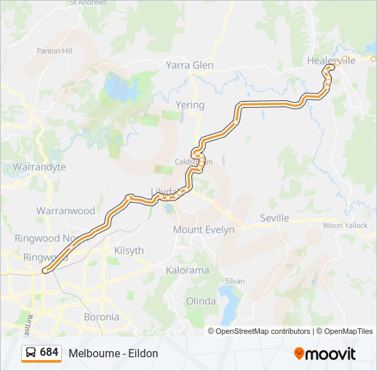 684 Route: Schedules, Stops & Maps - Melbourne (Updated)