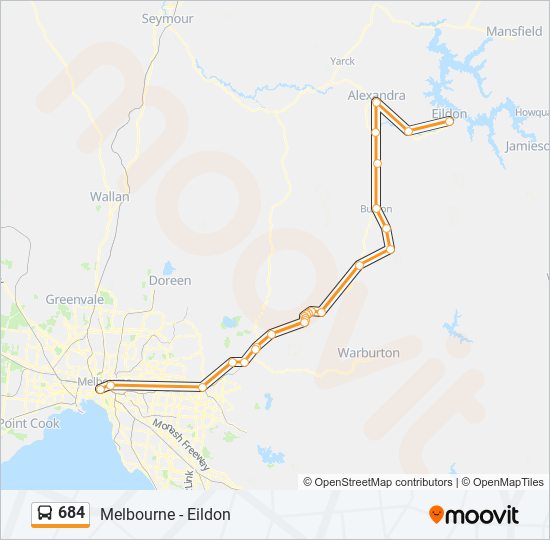 684 Route: Schedules, Stops & Maps - Melbourne (Updated)