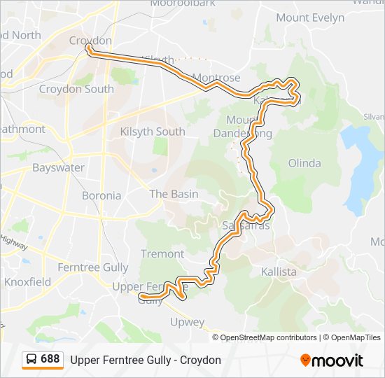 688 Route: Schedules, Stops & Maps - Croydon (Updated)