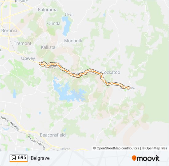 695 Route: Schedules, Stops & Maps - Belgrave (Updated)