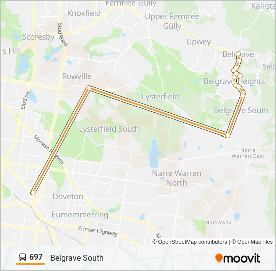 Línea 697: horarios, paradas y mapas - Dandenong Market (Actualizado)
