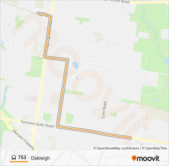 753 Route: Schedules, Stops & Maps - Oakleigh (Updated)