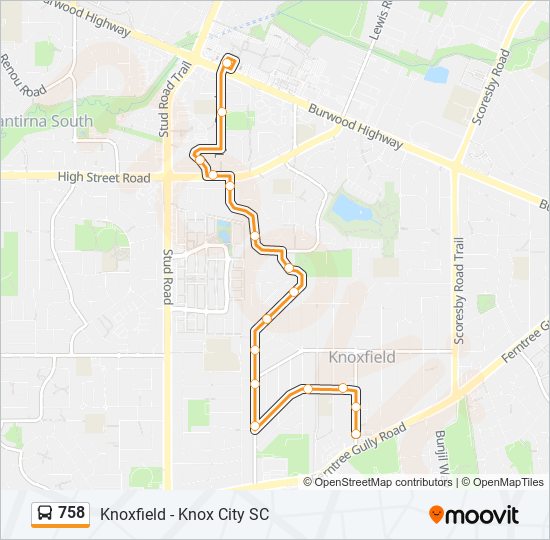 758 Route: Schedules, Stops & Maps - Knoxfield (Updated)