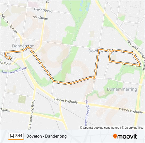 844 Route: Schedules, Stops & Maps - Doveton (Updated)