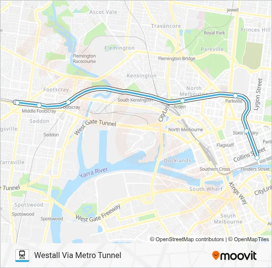 Línea SUNBURY: horarios, paradas y mapas - Westall Via Metro Tunnel ...