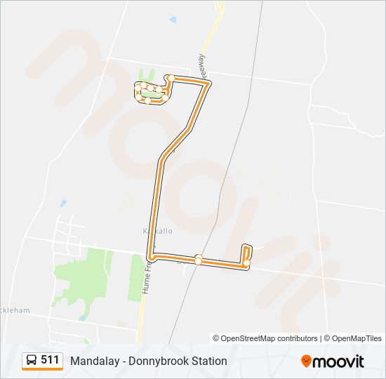 511 Route: Schedules, Stops & Maps - Donnybrook Station (Updated)