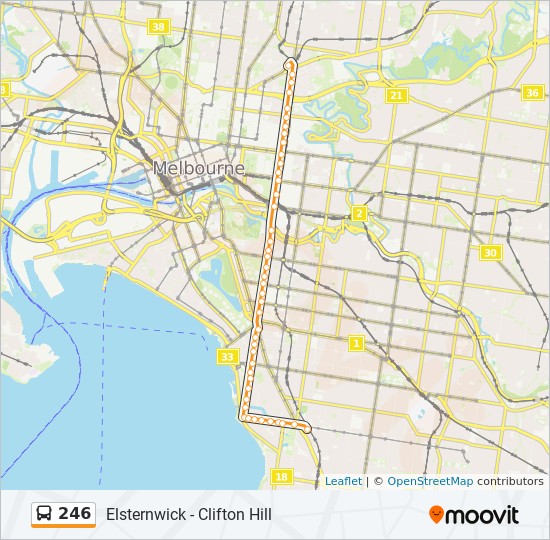 246 Route: Schedules, Stops & Maps - Elsternwick