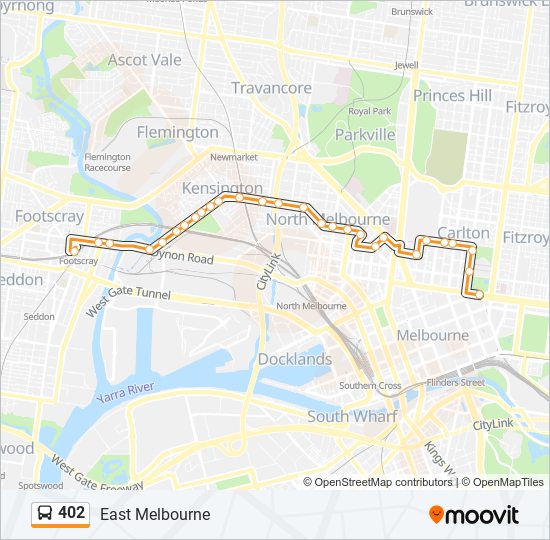 402 Route: Schedules, Stops & Maps - East Melbourne (Updated)