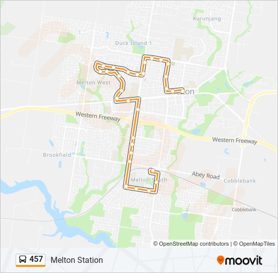 457 Route: Schedules, Stops & Maps - Melton Station (Updated)