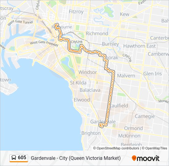 605 Route: Schedules, Stops & Maps - Gardenvale (Updated)