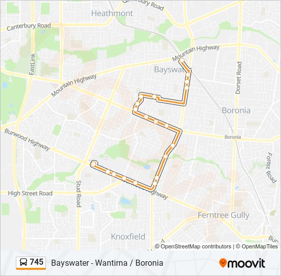 745 Route: Schedules, Stops & Maps - Bayswater (Updated)
