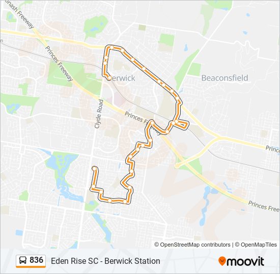 836 Route: Schedules, Stops & Maps - Eden Rise Sc (Updated)