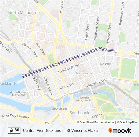 30 Route: Schedules, Stops & Maps - St Vincents Plaza (Updated)