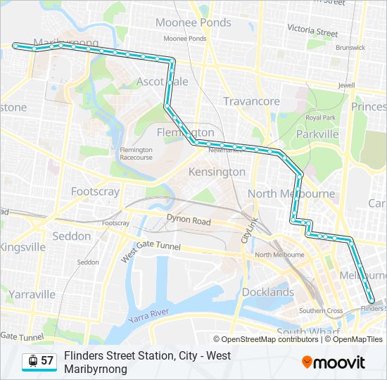 57 Route: Schedules, Stops & Maps - West Maribyrnong (Updated)