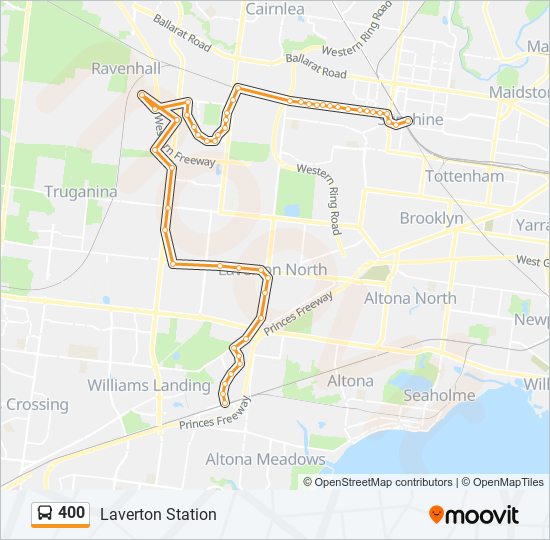 400 Route: Schedules, Stops & Maps - Laverton Station (Updated)