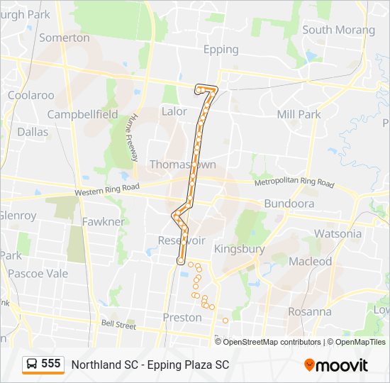 555 Route: Schedules, Stops & Maps - Northland Sc (Updated)