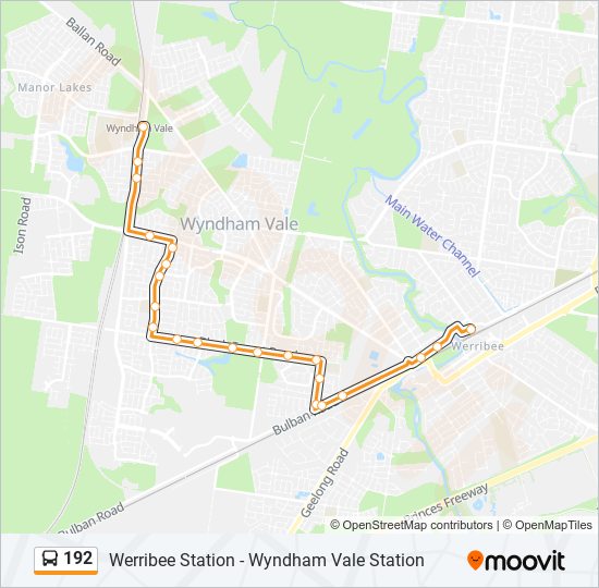 192 Route: Schedules, Stops & Maps - Werribee Station (Updated)