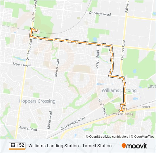 152 Route: Schedules, Stops & Maps - Tarneit Station (Updated)