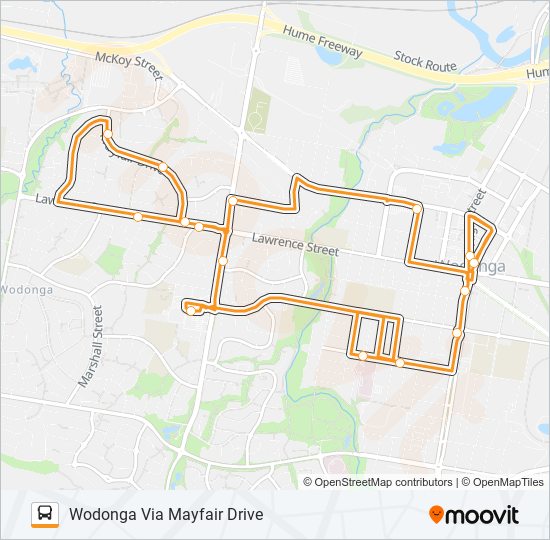 m Route: Schedules, Stops & Maps - Wodonga (Updated)