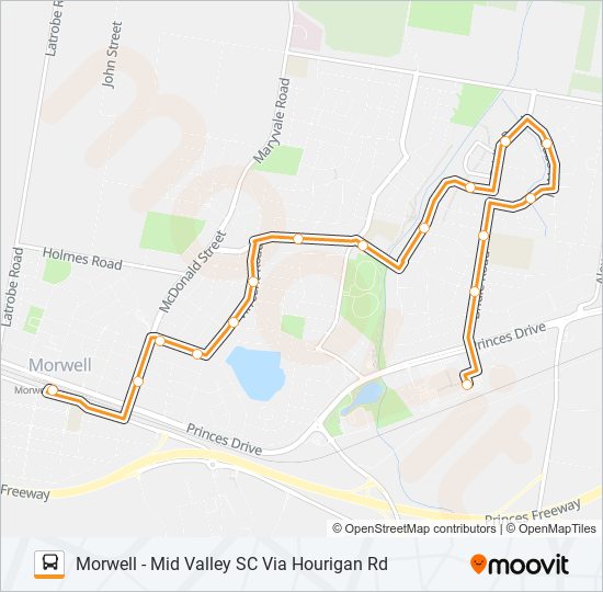 22 Route: Schedules, Stops & Maps - Morwell (Updated)