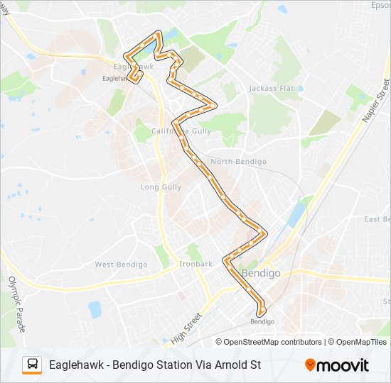52 Route: Schedules, Stops & Maps - Eaglehawk (Updated)