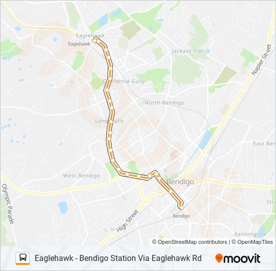 53 Route: Schedules, Stops & Maps - Bendigo Station (Updated)