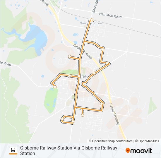 474 Route: Schedules, Stops & Maps - Gisborne Railway Station (Updated)