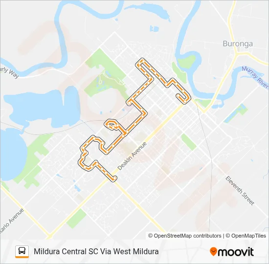 500 Route: Schedules, Stops & Maps - Mildura Central Sc (Updated)