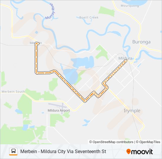 250300 Route: Schedules, Stops & Maps - Merbein (Updated)