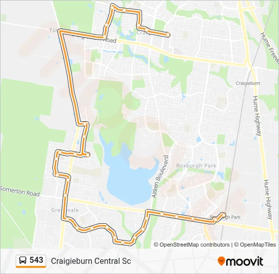 543 Route: Schedules, Stops & Maps - Craigieburn Central Sc (Updated)