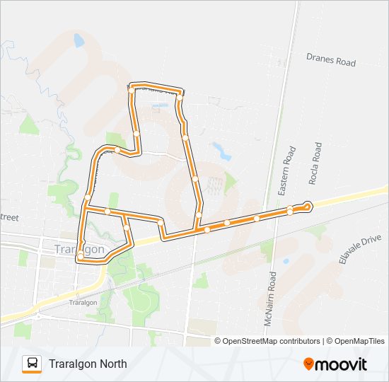 45 Route: Schedules, Stops & Maps - Traralgon North (Updated)