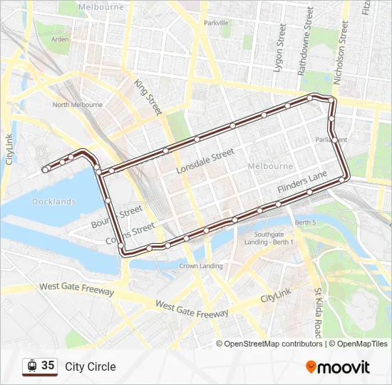35 Route: Schedules, Stops & Maps - City Circle (Updated)