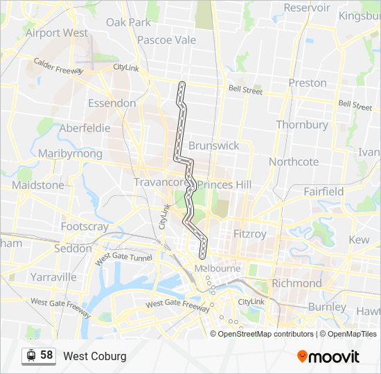 58 Route: Schedules, Stops & Maps - West Coburg (Updated)