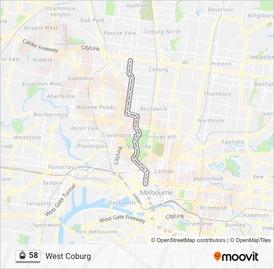 58 Route: Schedules, Stops & Maps - West Coburg (Updated)