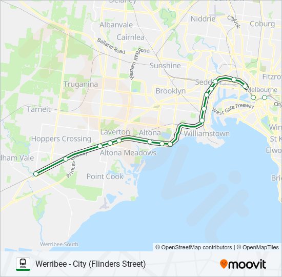 werribee Route: Schedules, Stops & Maps - Werribee (Updated)