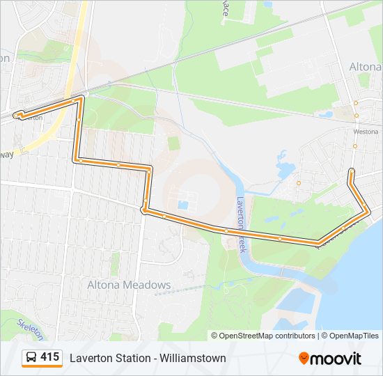415 Route: Schedules, Stops & Maps - Laverton Station (Updated)