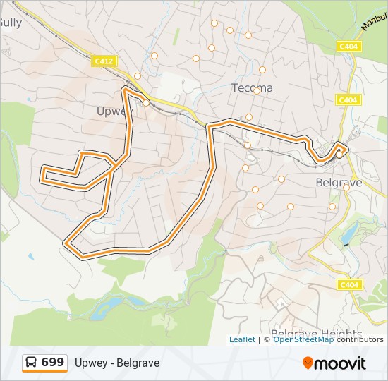 699 Route: Schedules, Stops & Maps - Belgrave