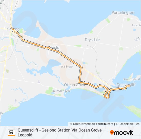 56 Route: Schedules, Stops & Maps - Geelong Station (Updated)
