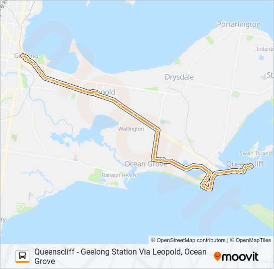 56 Route: Schedules, Stops & Maps - Geelong Station (Updated)