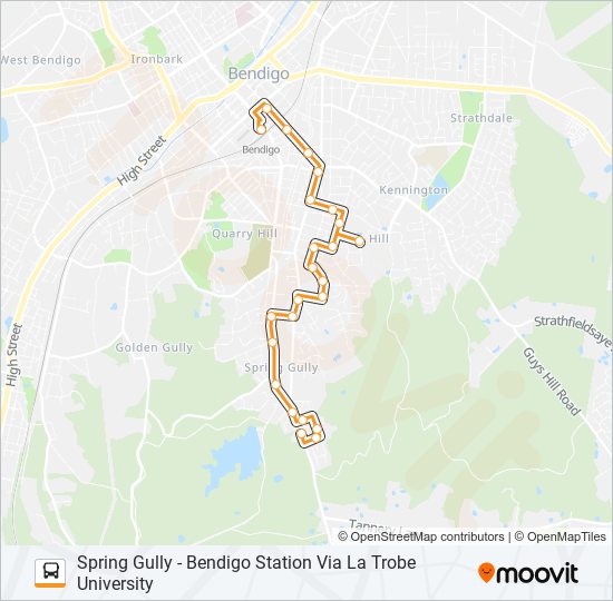 62 Route: Schedules, Stops & Maps - Bendigo Station (Updated)