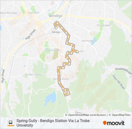 62 Route: Schedules, Stops & Maps - Bendigo Station (Updated)
