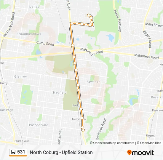 531 Route: Schedules, Stops & Maps - Mason St (Updated)