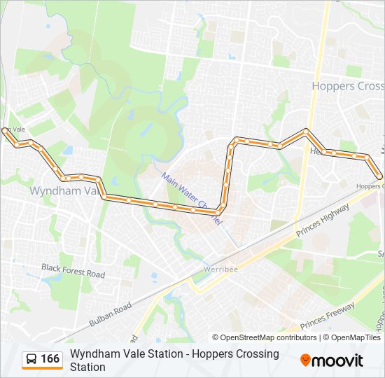 166 Route: Schedules, Stops & Maps - Wyndham Vale Station (Updated)
