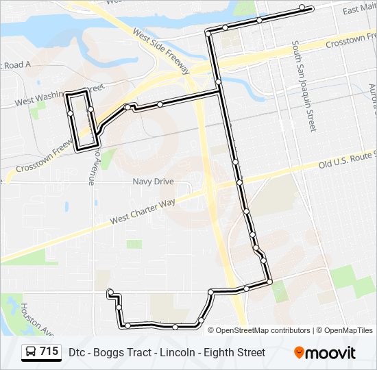 715 Route: Schedules, Stops & Maps - Dtc - Boggs Tract - Lincoln ...