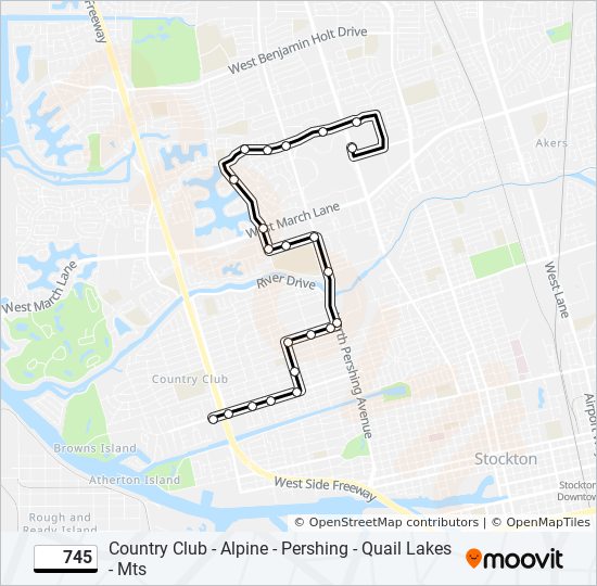745 Route: Schedules, Stops & Maps - Country Club - Alpine - Pershing ...